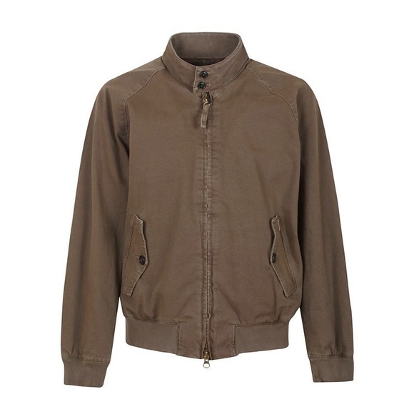 Baracuta | Jackets & Coats | Baracuta Brown Canvas Bomber Jacket With ...